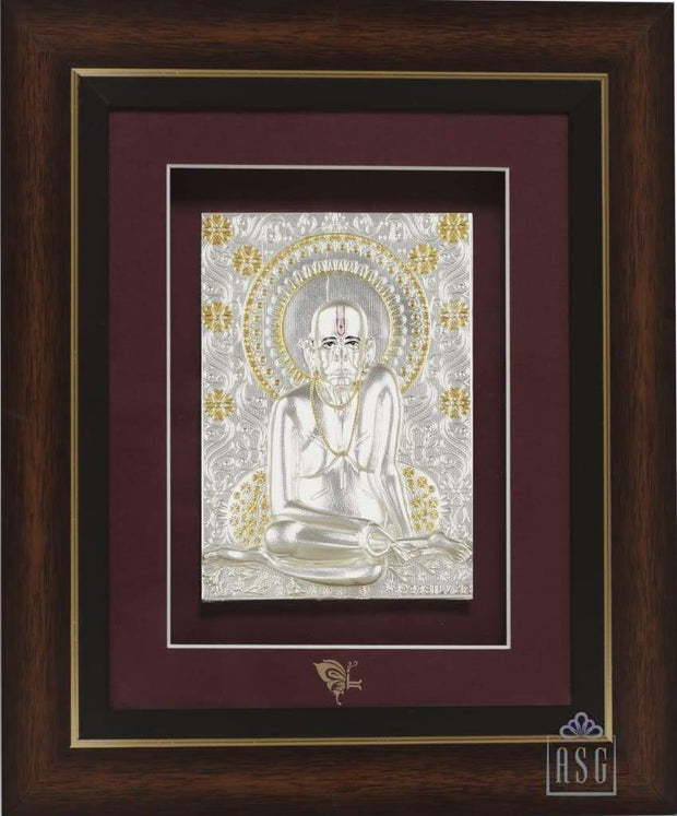 Shree Swami Samarth Frame – Krysaliis Solid Silver