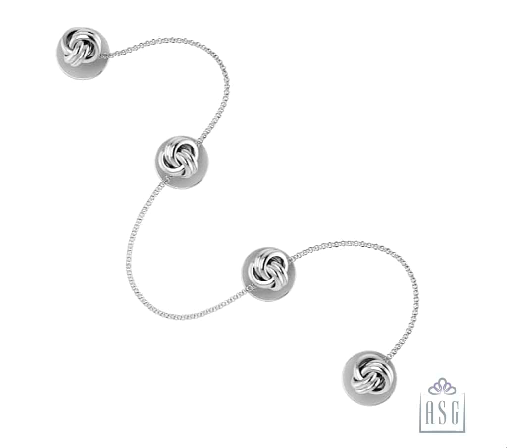 Sterling Silver Kurta Buttons for Men - Knots by Krysaliis