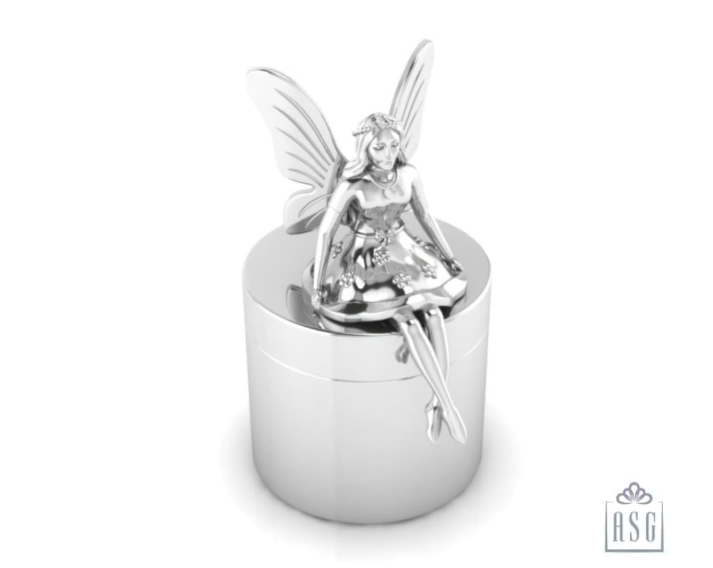 Sterling silver Tooth Fairy keepsake box by Krysaliis
